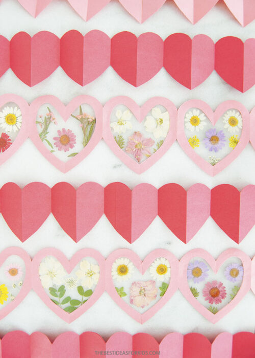 Paper Heart Chain (Free Templates) - The Best Ideas for Kids