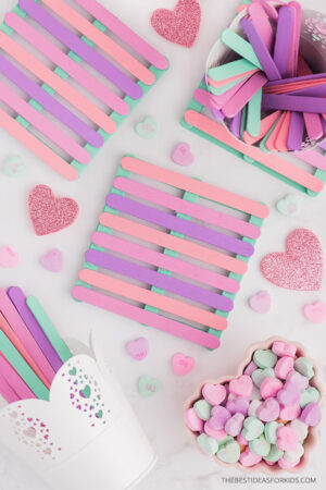 Popsicle Stick Coaster - The Best Ideas for Kids