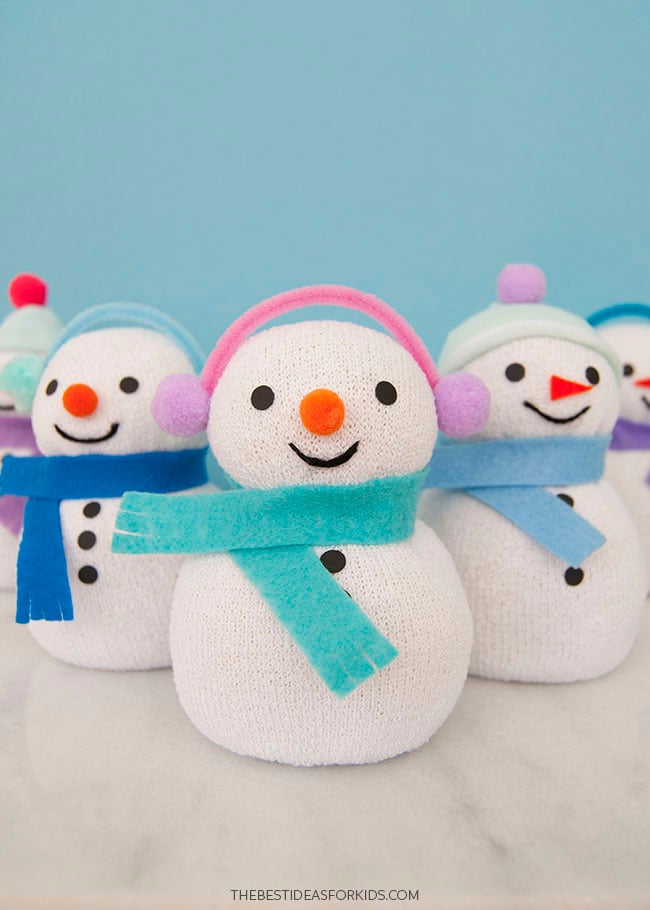 Sock Snowman - The Best Ideas for Kids