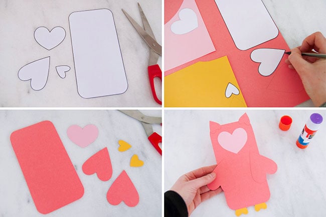 Heart Animal Crafts (Free Templates) - The Best Ideas for Kids