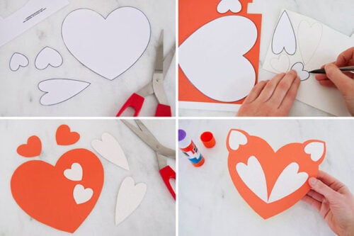 Heart Animal Crafts (Free Templates) - The Best Ideas for Kids