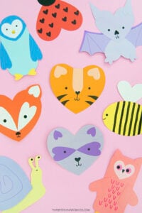 Heart Animal Crafts (Free Templates) - The Best Ideas for Kids