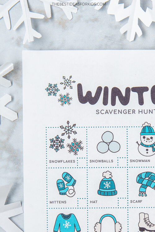 Winter Scavenger Hunt (Free Printable) - The Best Ideas for Kids