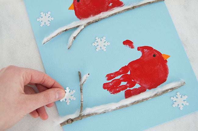 Cardinal Handprint - The Best Ideas for Kids