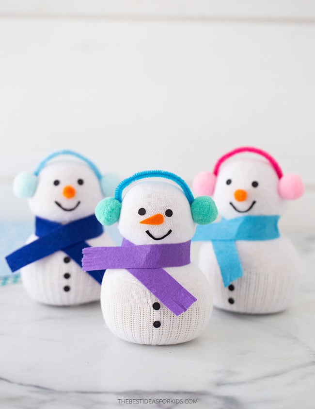 Sock Snowman - The Best Ideas for Kids