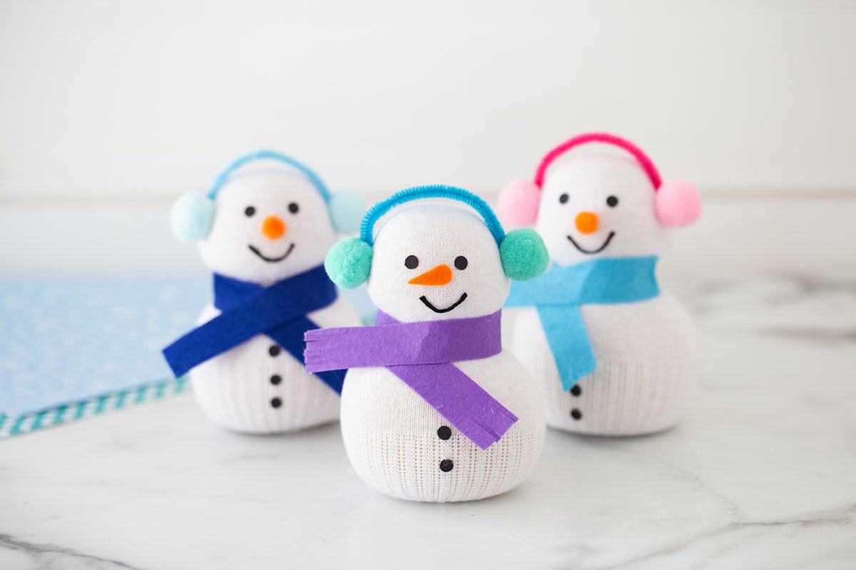Sock Snowman - The Best Ideas for Kids