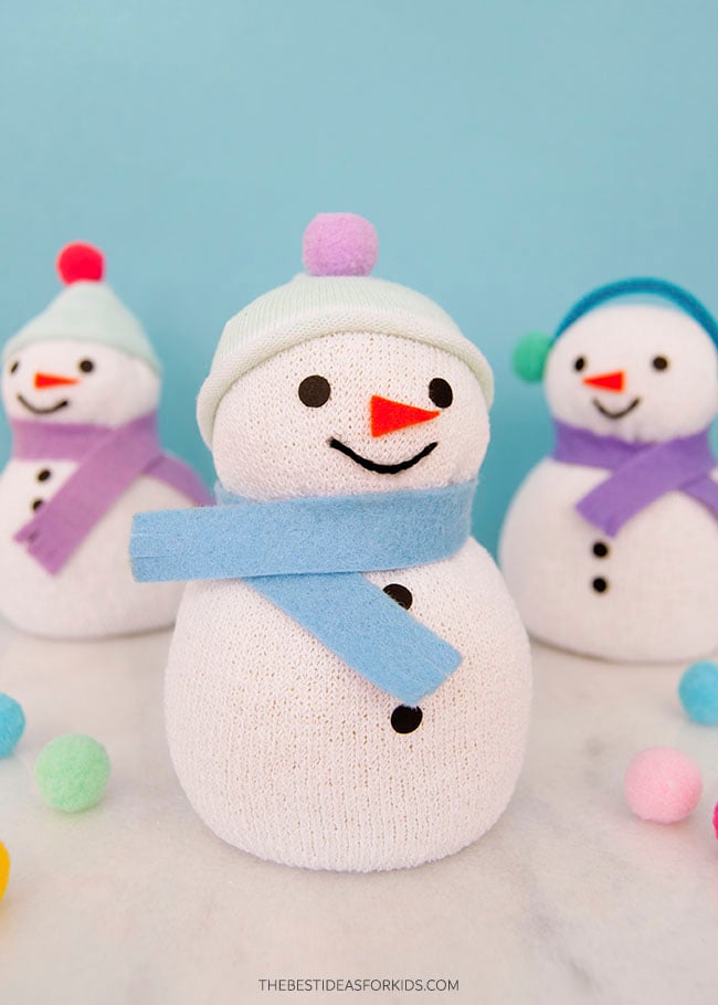 Sock Snowman - The Best Ideas for Kids