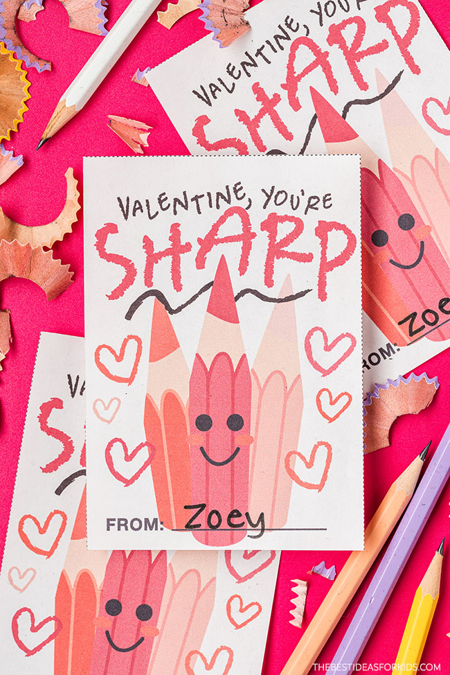 Pencil Valentine Printable (Free Printable) - The Best Ideas for Kids
