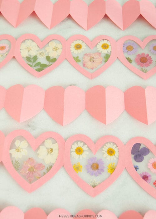 Paper Heart Chain (Free Templates) - The Best Ideas for Kids