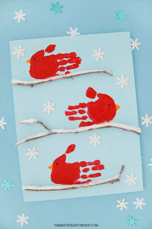 Cardinal Handprint - The Best Ideas for Kids