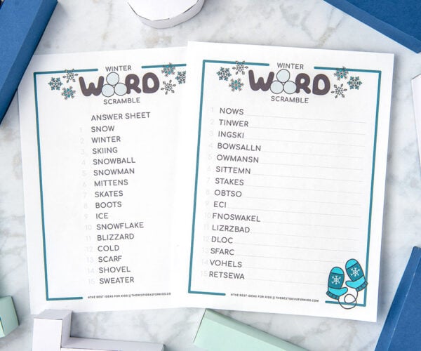 Easter Word Scramble (Free Printable) - The Best Ideas for Kids