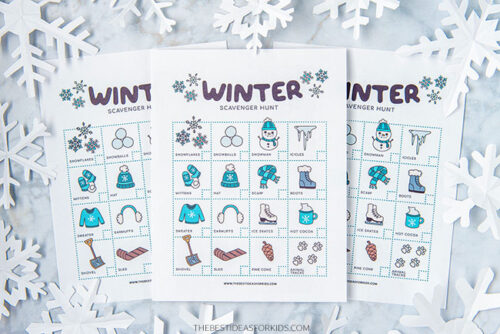 Winter Scavenger Hunt (Free Printable) - The Best Ideas for Kids
