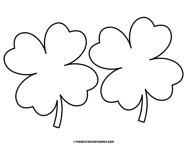 Four Leaf Clover Template (Free Printables) - The Best Ideas for Kids