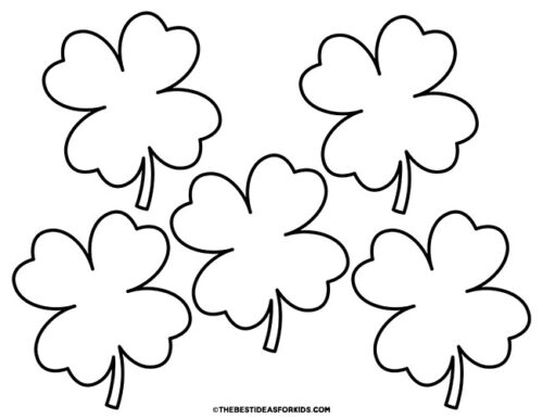 Four Leaf Clover Template (Free Printables) - The Best Ideas for Kids