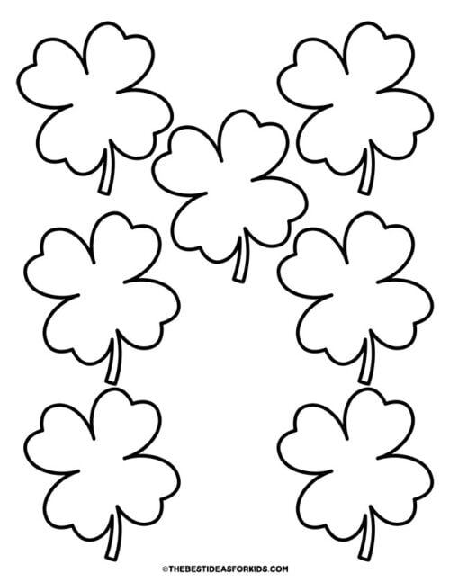 Four Leaf Clover Template (Free Printables) - The Best Ideas for Kids