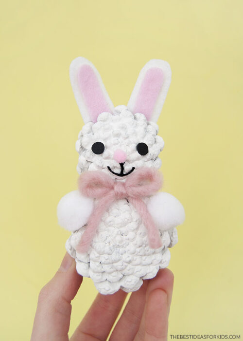 Pine Cone Bunny - The Best Ideas for Kids