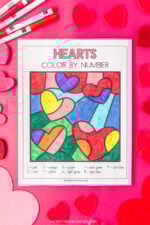 Heart Color by Number (Free Printables) - The Best Ideas for Kids