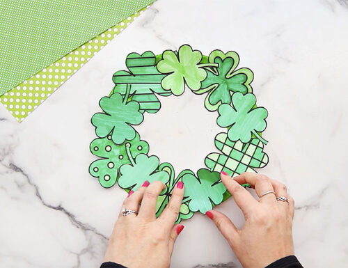 St Patrick’s Day Paper Plate Wreath (Free Printable) - The Best Ideas ...