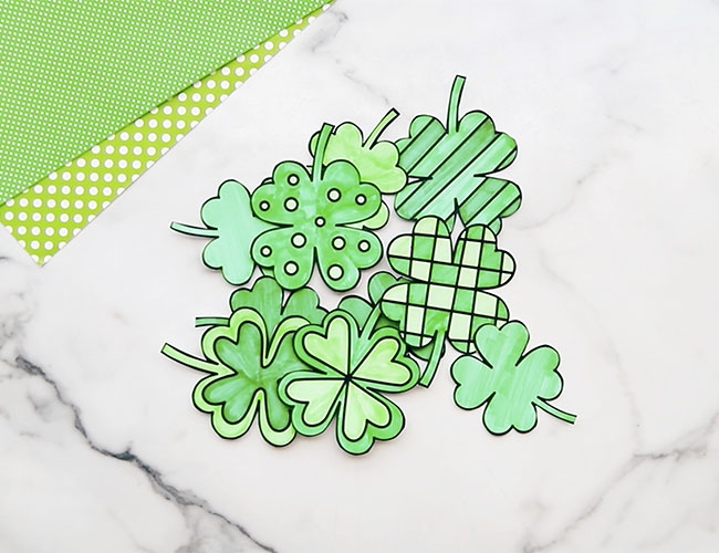 St Patrick’s Day Paper Plate Wreath (Free Printable) - The Best Ideas ...