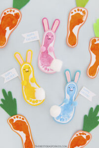Footprint Bunny - The Best Ideas for Kids