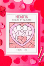 Heart Color by Number (Free Printables) - The Best Ideas for Kids