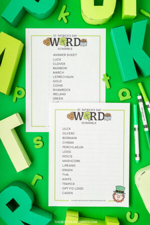 St Patrick's Day Word Scramble (Free Printable) - The Best Ideas for Kids