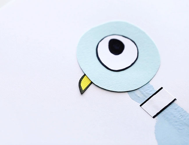 Mo Willems-Inspired Handprint Pigeon Craft - The Best Ideas for Kids