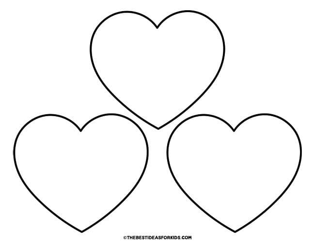 Heart Template (Free Printables) - The Best Ideas for Kids