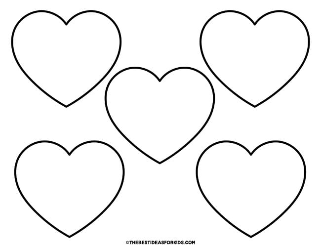 Heart Template (Free Printables) - The Best Ideas for Kids