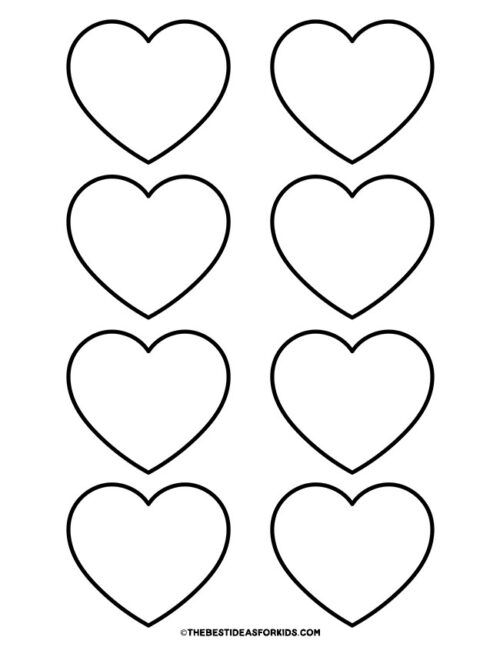 Heart Template (Free Printables) - The Best Ideas for Kids