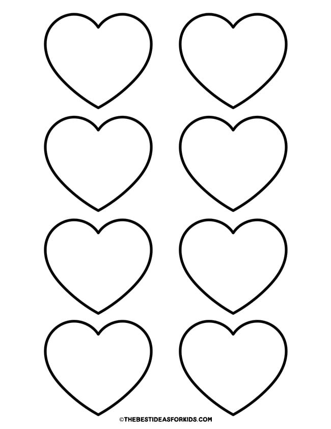 Heart Template (Free Printables) - The Best Ideas for Kids