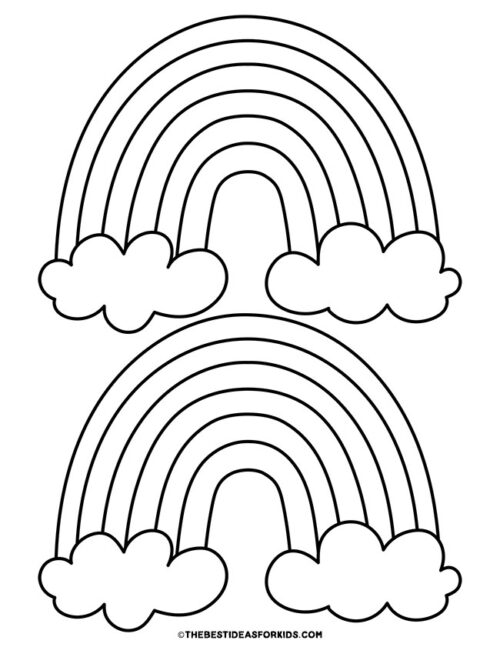 Rainbow Template (Free Printables) - The Best Ideas for Kids