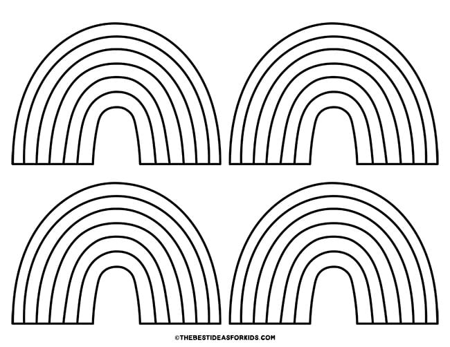 Rainbow Template (Free Printables) - The Best Ideas for Kids
