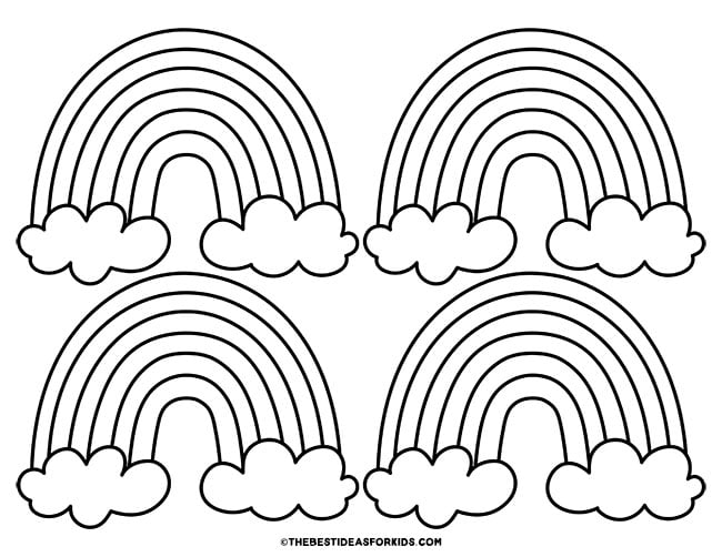Rainbow Template (Free Printables) - The Best Ideas for Kids