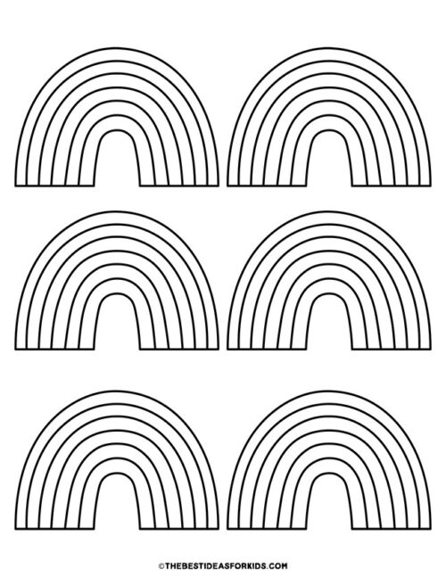 Rainbow Template (Free Printables) - The Best Ideas for Kids