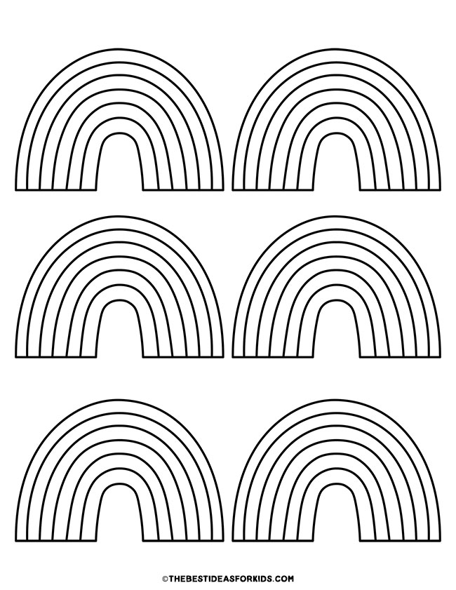 Rainbow Template (Free Printables) - The Best Ideas for Kids