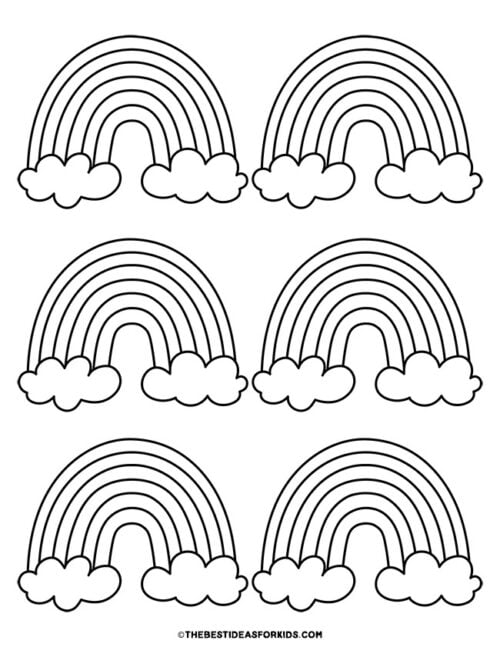 Rainbow Template (Free Printables) - The Best Ideas for Kids