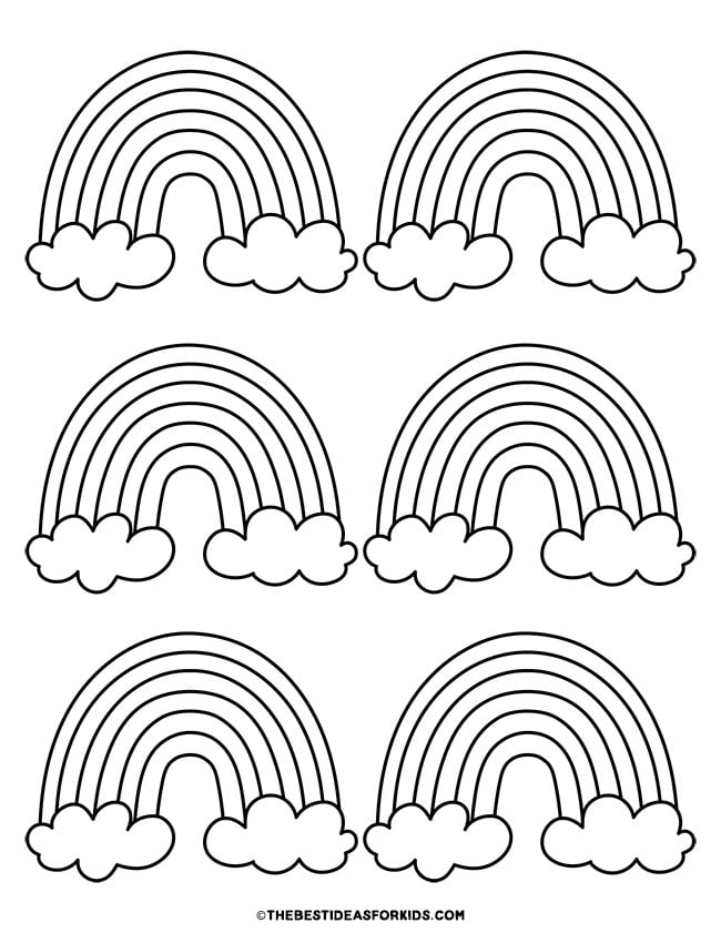Rainbow Template (Free Printables) - The Best Ideas for Kids