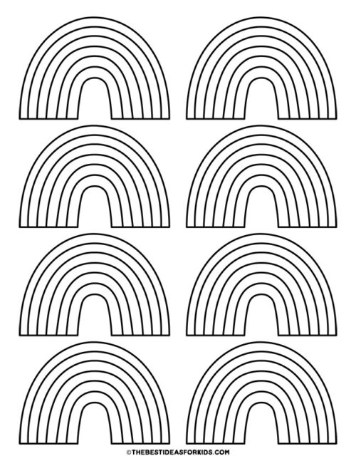 Rainbow Template (Free Printables) - The Best Ideas for Kids