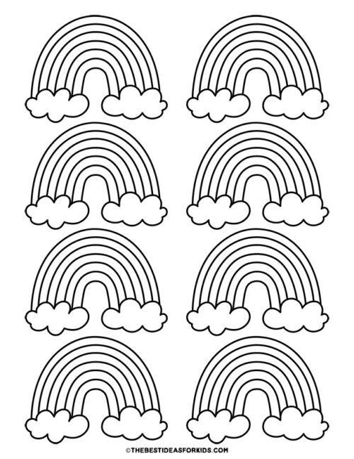 Rainbow Template (Free Printables) - The Best Ideas for Kids