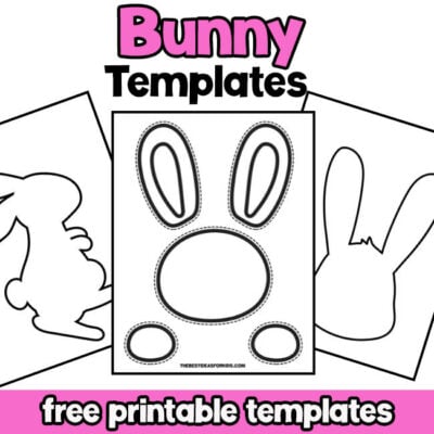 Bunny Template (Free Printables) - The Best Ideas for Kids