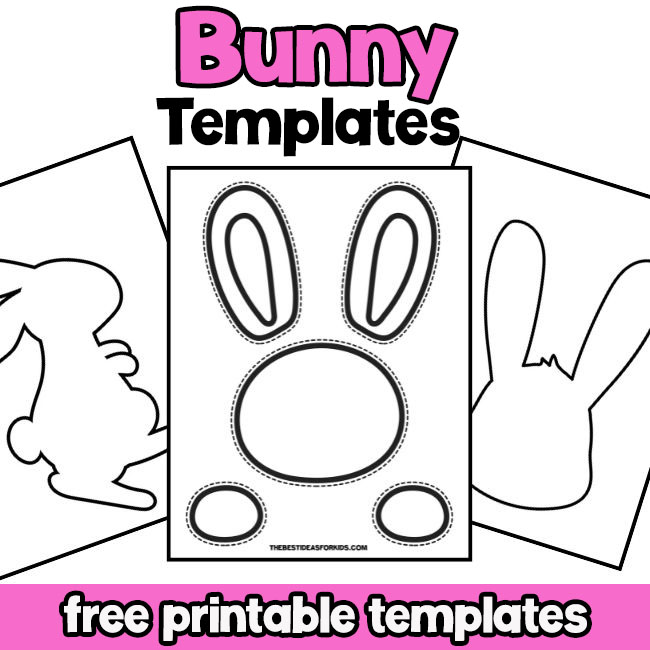 Bunny Template (Free Printables) - The Best Ideas for Kids