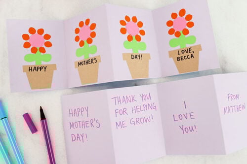 Fingerprint Mother's Day Card - The Best Ideas for Kids