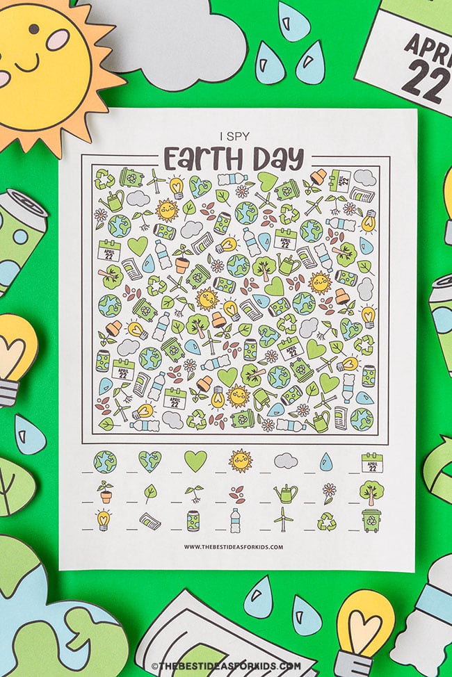 Earth Day I Spy (Free Printables) - The Best Ideas for Kids