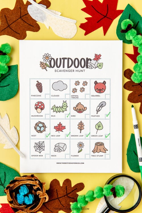 Outdoor Scavenger Hunt (Free Printable) - The Best Ideas for Kids