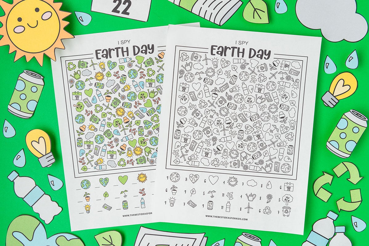 Earth Day I Spy (Free Printables) - The Best Ideas for Kids