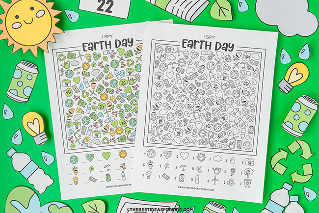 Earth Day I Spy (Free Printables) - The Best Ideas for Kids