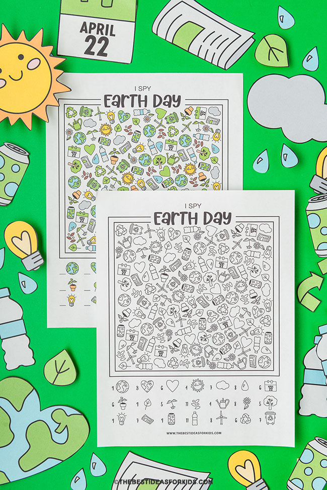 Earth Day I Spy (Free Printables) - The Best Ideas for Kids