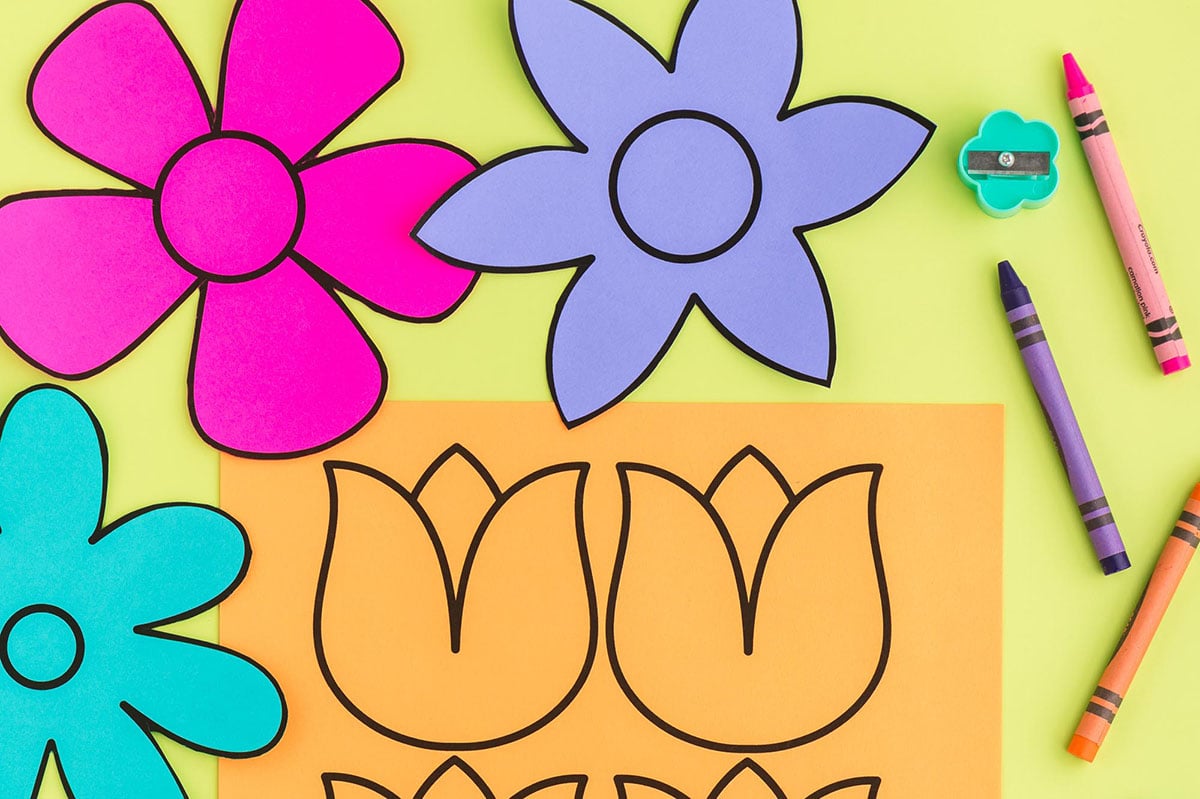 Flower Templates (Free Printables) - The Best Ideas for Kids