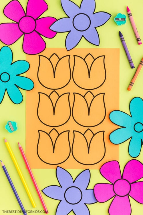 Flower Templates (Free Printables) - The Best Ideas for Kids